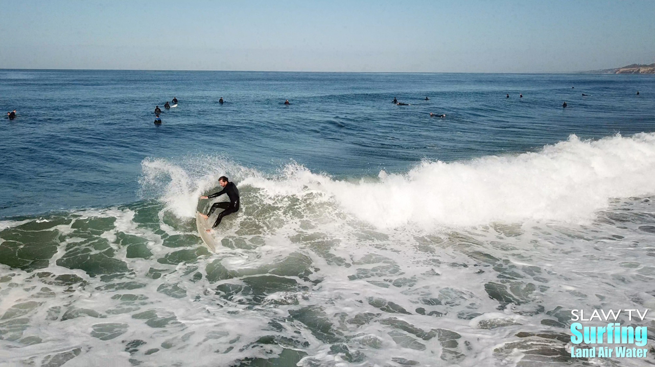 Shayne McIntyre Surfing Glassy Scripps Pier