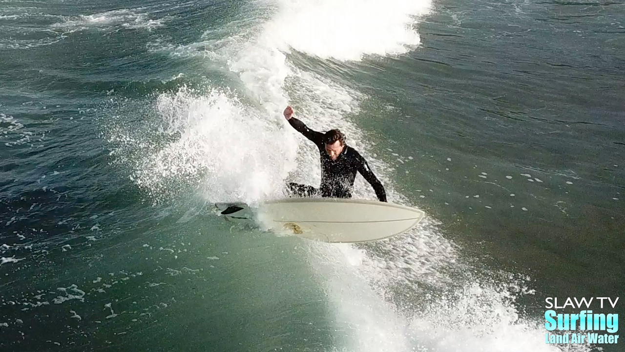 Shayne McIntyre Surfing Glassy Scripps Pier
